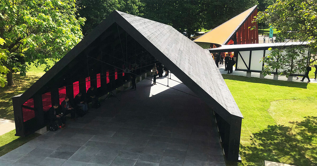 first look: designboom steps inside mass studies' 2024 serpentine pavilion