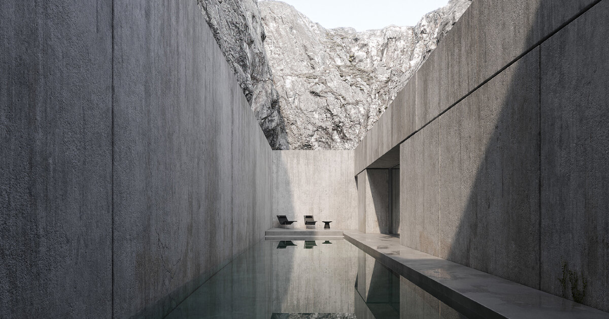 joão cepeda carves granite house into rugged cliffside in portugal