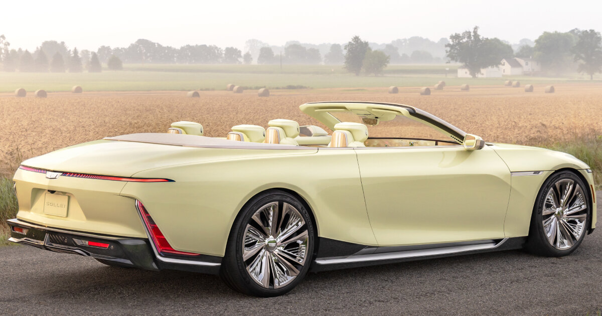 cadillac’s concept electric convertible SOLLEI resurrects manila cream ...