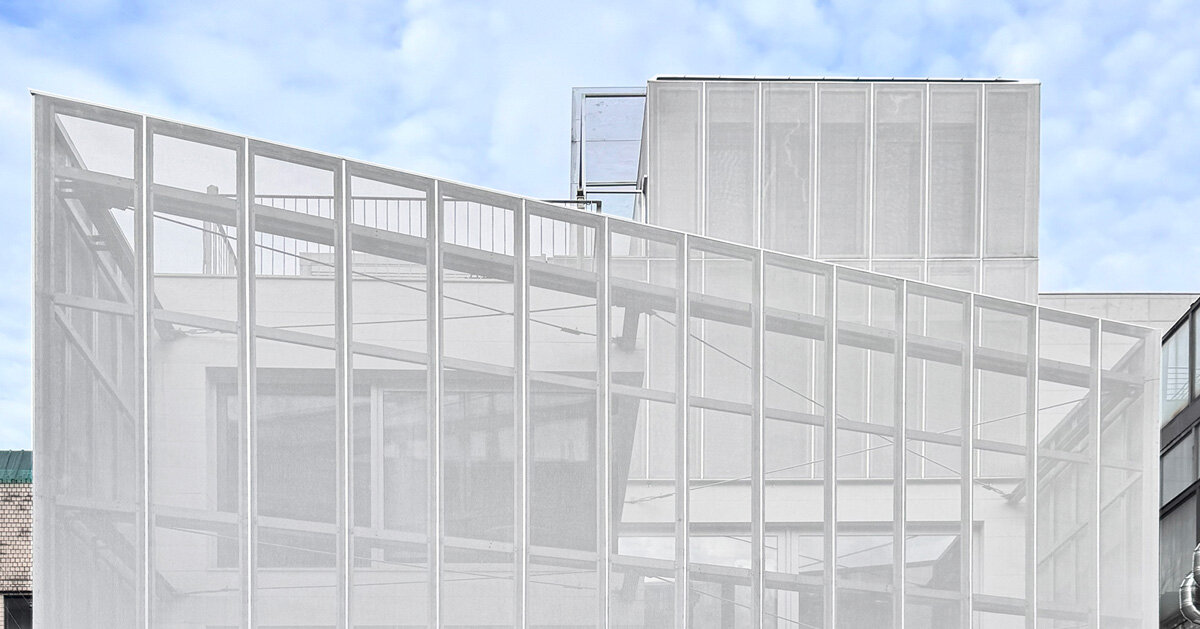 mesh membrane facades enfold archiworkshop's sinsa S8 in seoul