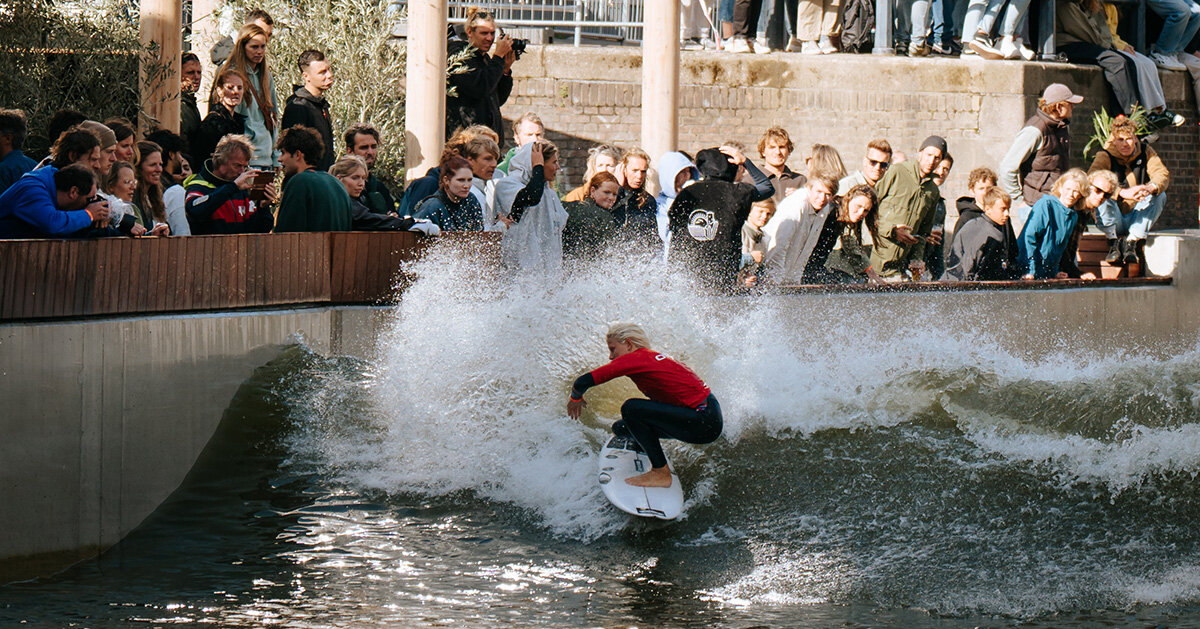 sustainable urban surf pool RiF010 brings ocean waves to the heart of ...