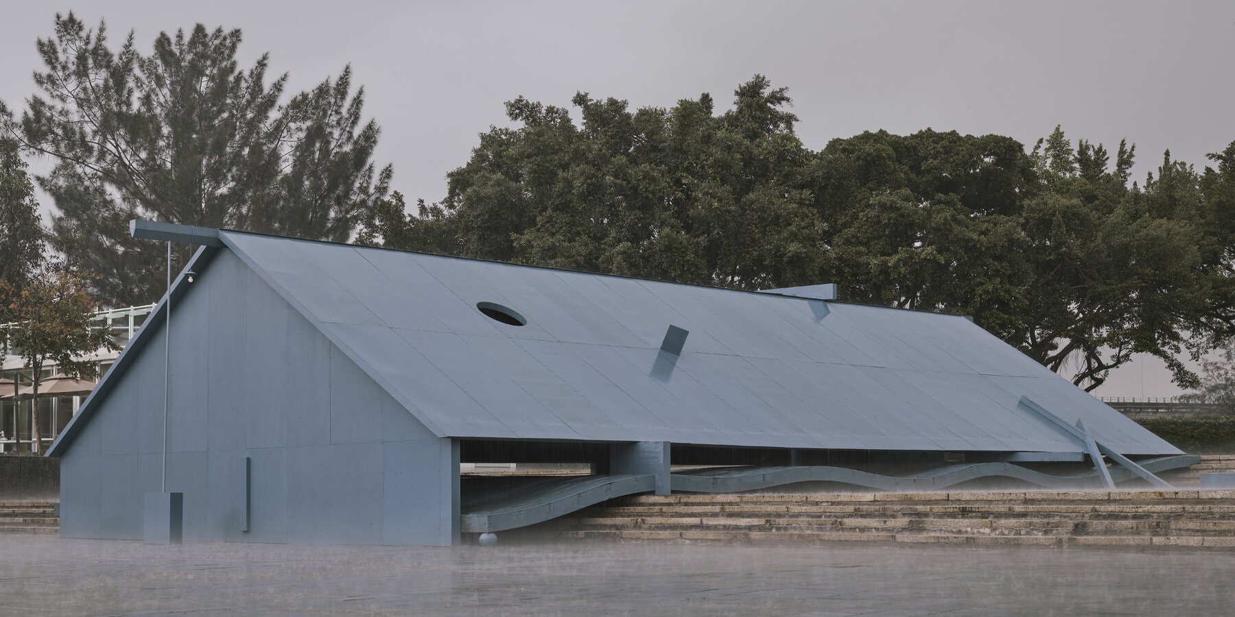 taipei's blue house pavilion depicts spatial fragmentation