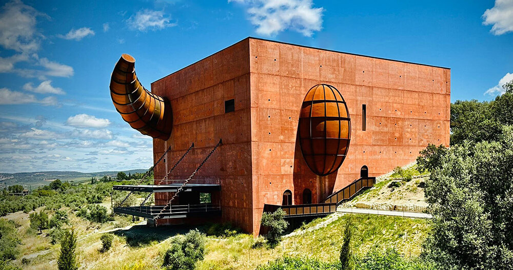 phillipe starck curates radical, minimalist 'LA almazara' in andalusia