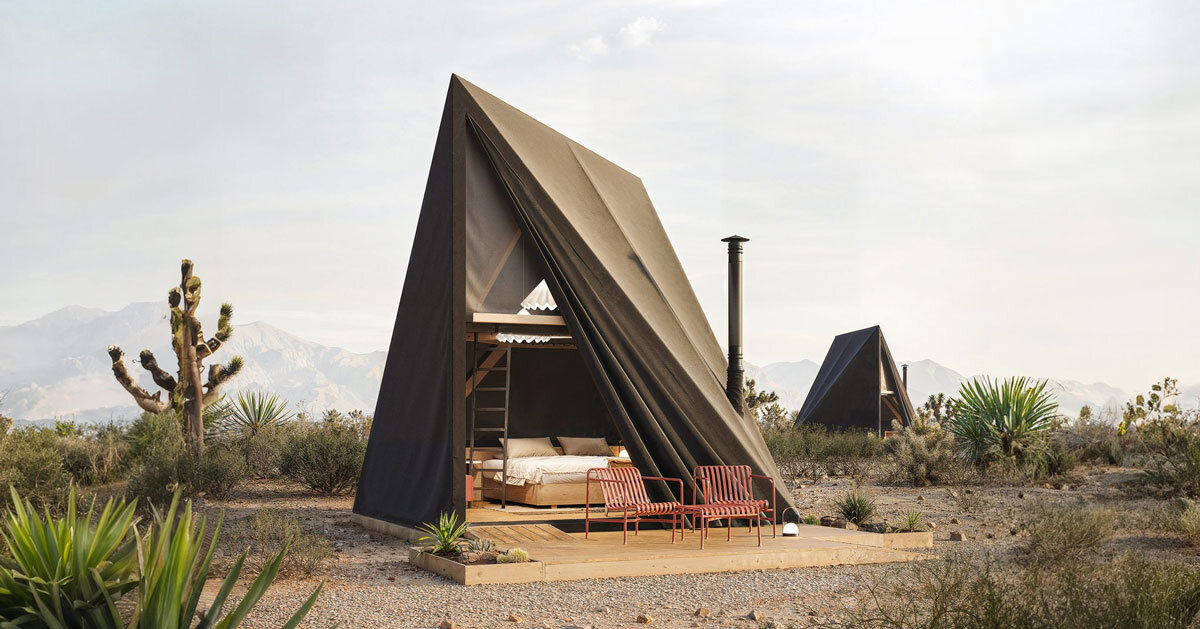 nokken and BIG unveil adaptable softshell cabin for luxury mobile living