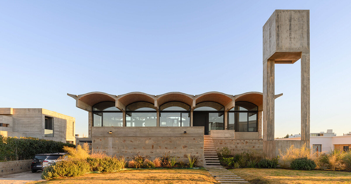 airy vaulted roofs crown robust concrete base of cristián nanzer's ...