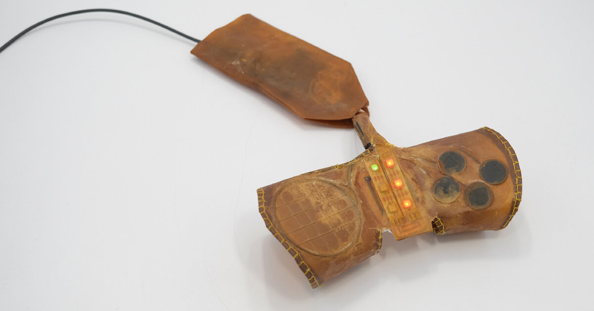 grown from bacteria & yeast BioHybrid gaming device biodegrades