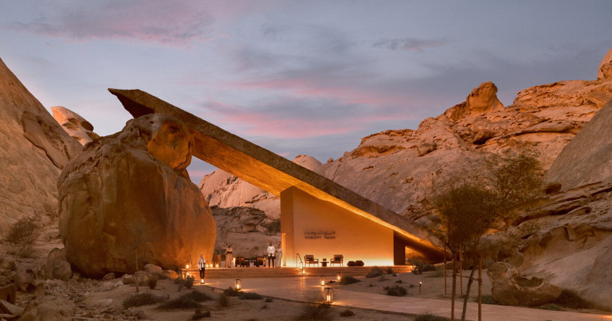 desert rock resort by oppenheim architecture opens in saudi arabia