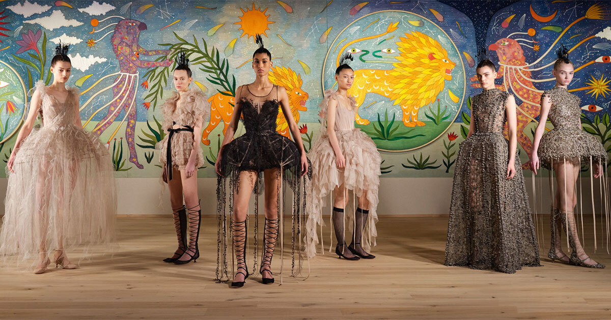 rithika merchant’s embroidered flower installation blossoms around dior ...