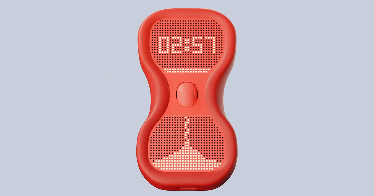 hourglass digital timer ‘M E T I’ locks smartphones during tasks