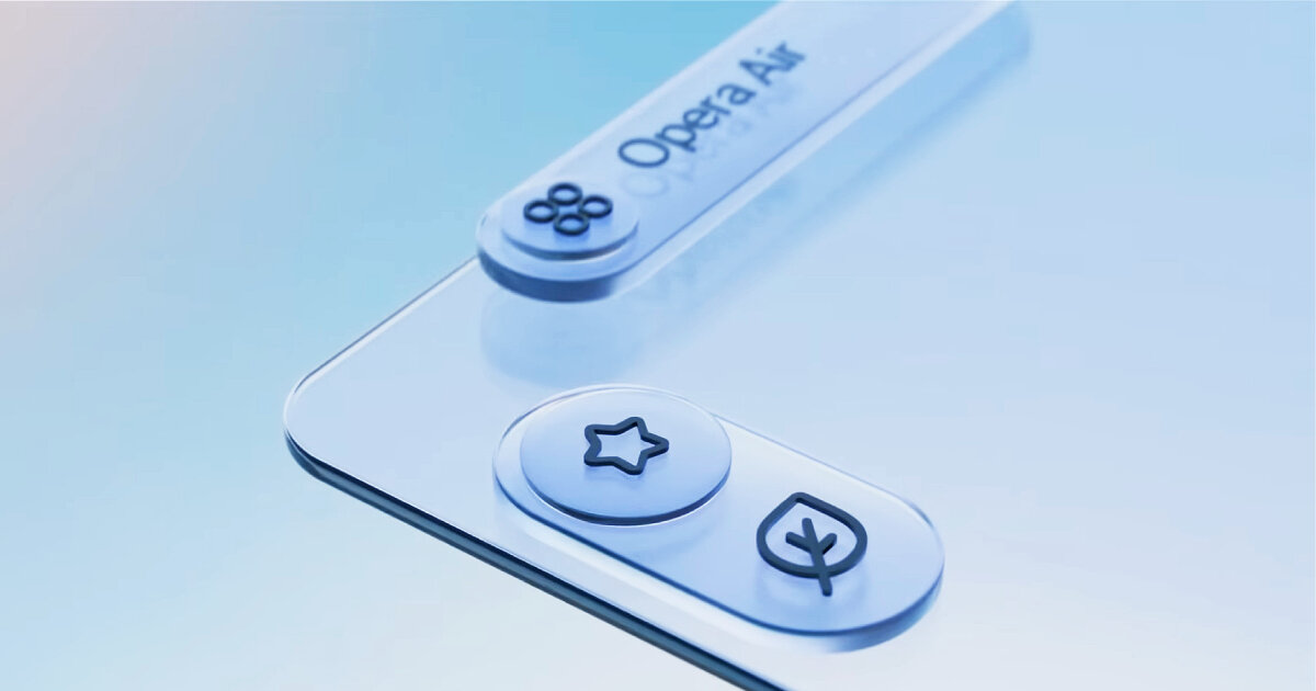 opera air browser has buttons for breathing exercises & meditation