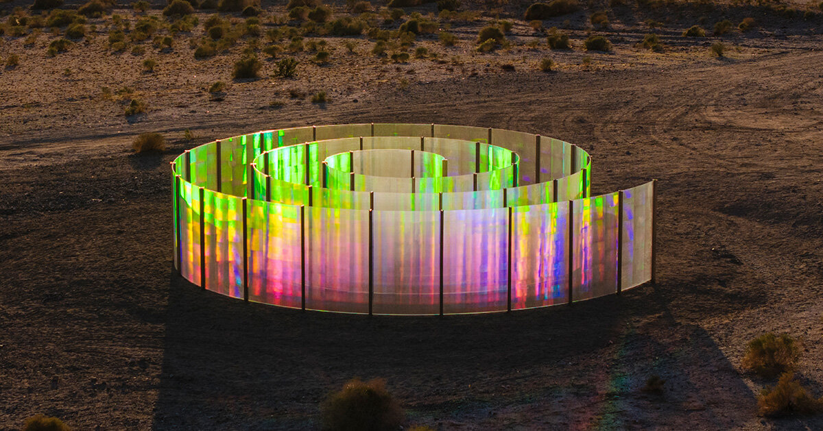 kimsooja brings iridescent installation to coachella valley for desert X
