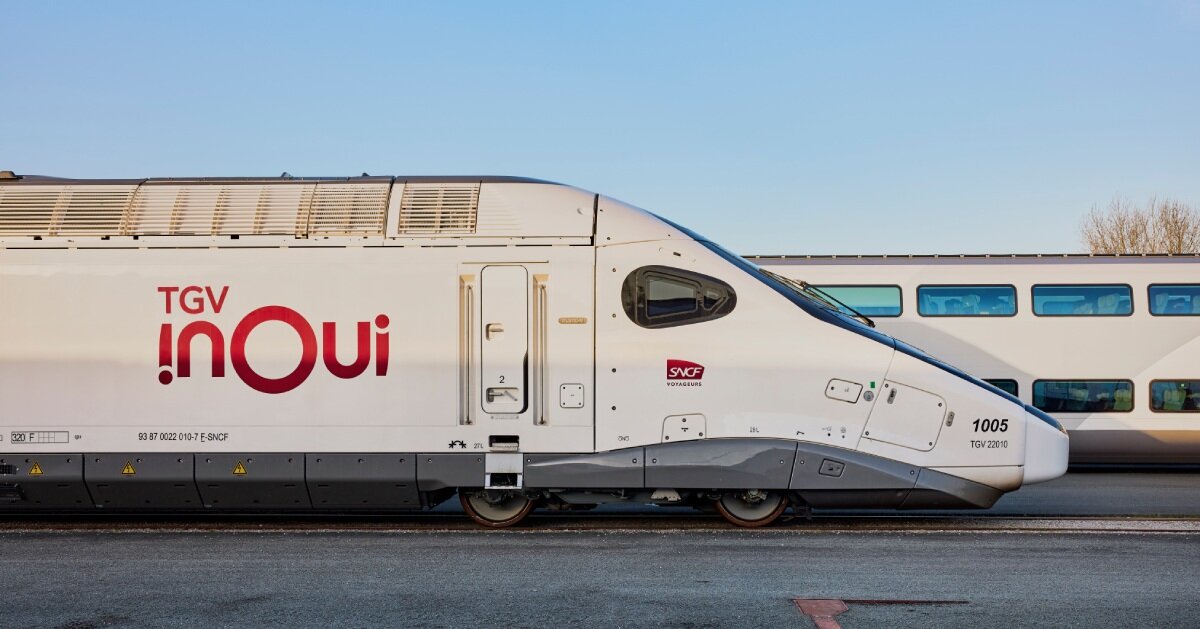 nendo draws on flow of rivers for next-generation TGV train design