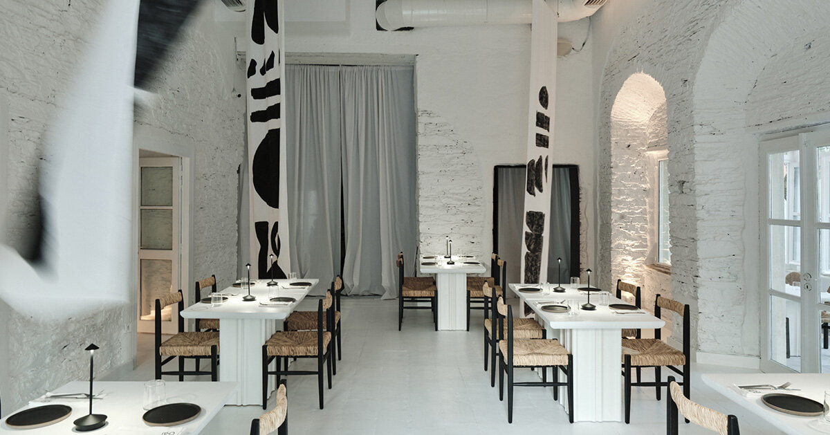 saint of athens revives century-old cycladic building as sunlit bar-restaurant in syros
