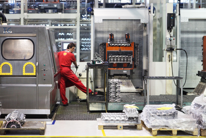 ferrari factory tour: mechanical workshop