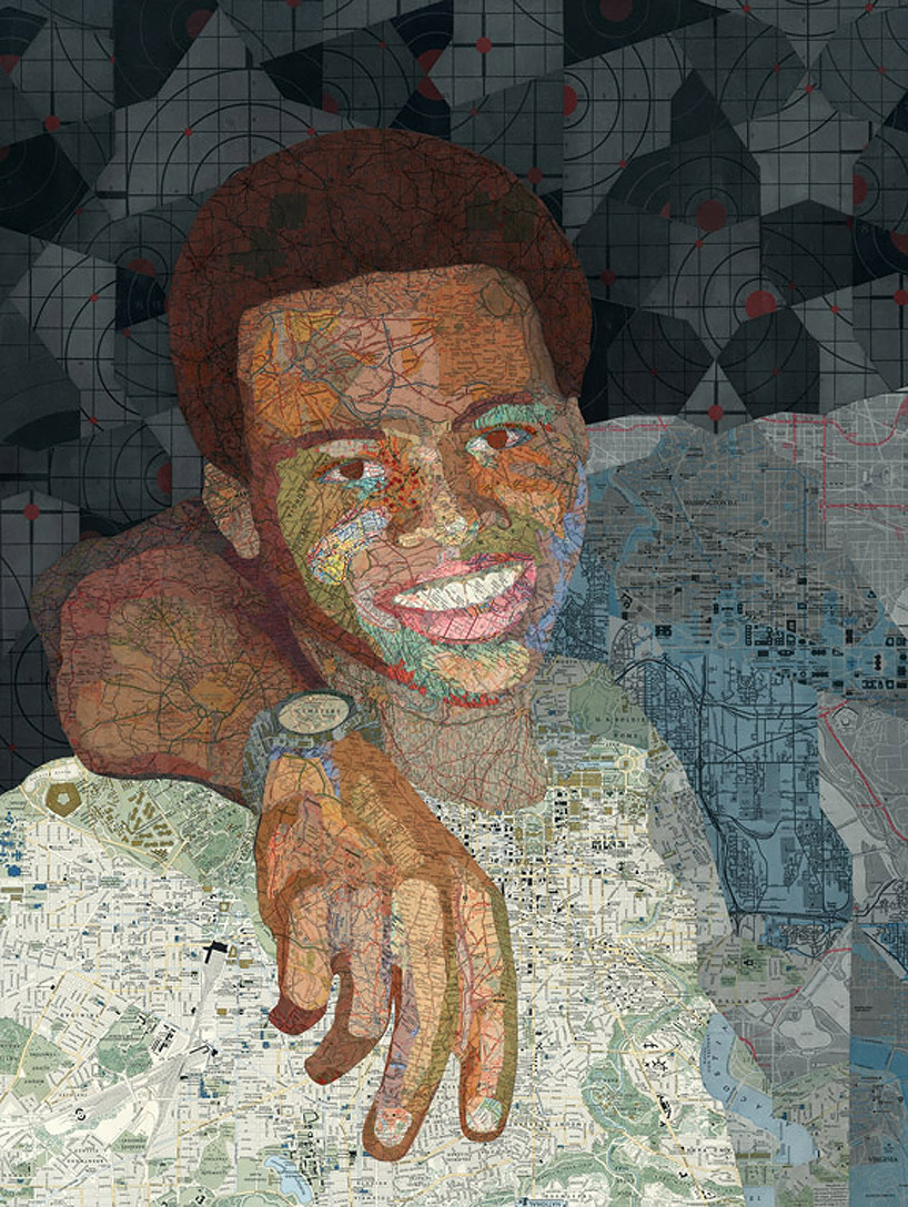 matthew cusick: map work collages