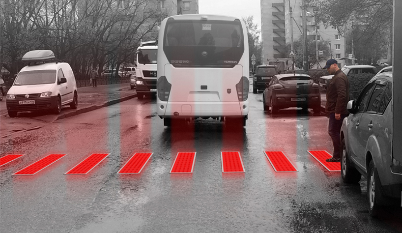 smart crosswalk | designboom.com