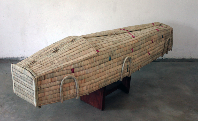 foldable cane coffins project | designboom.com