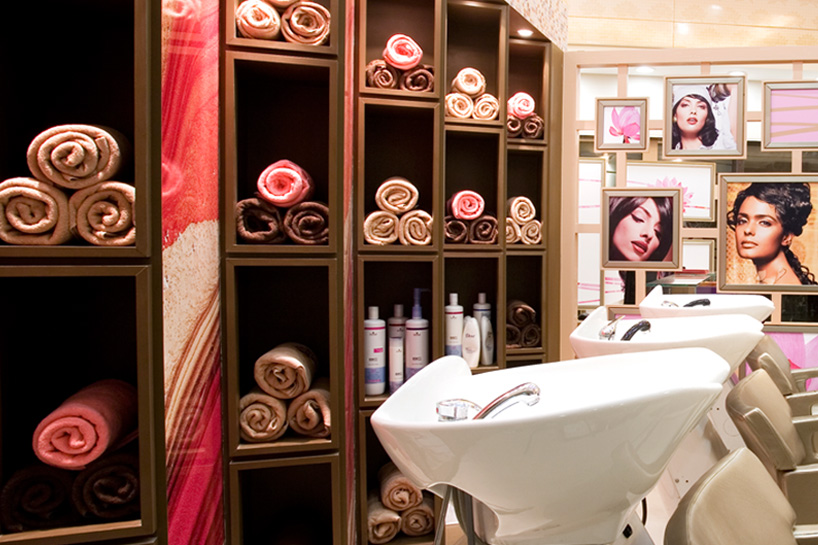 lakme salon retail design | designboom.com
