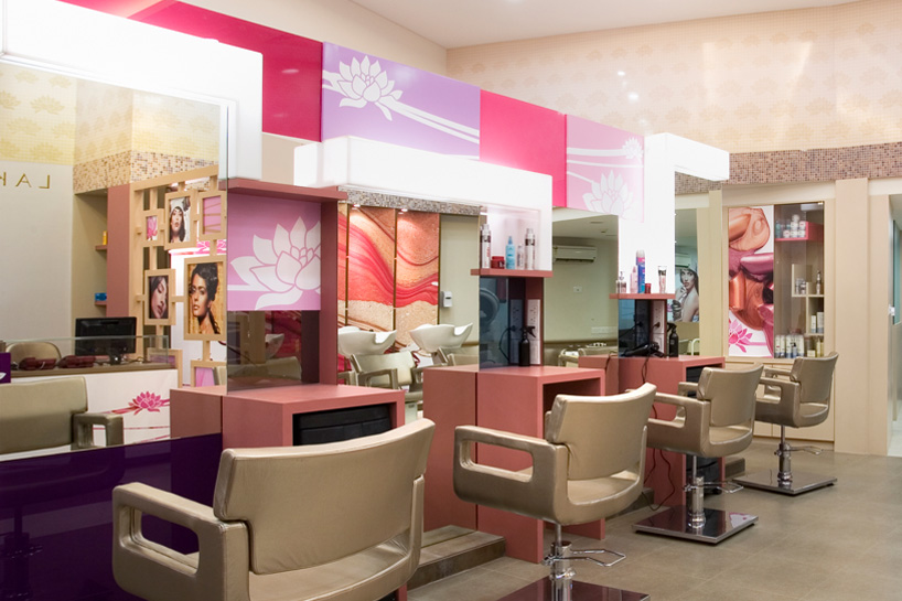 lakme salon retail design | designboom.com