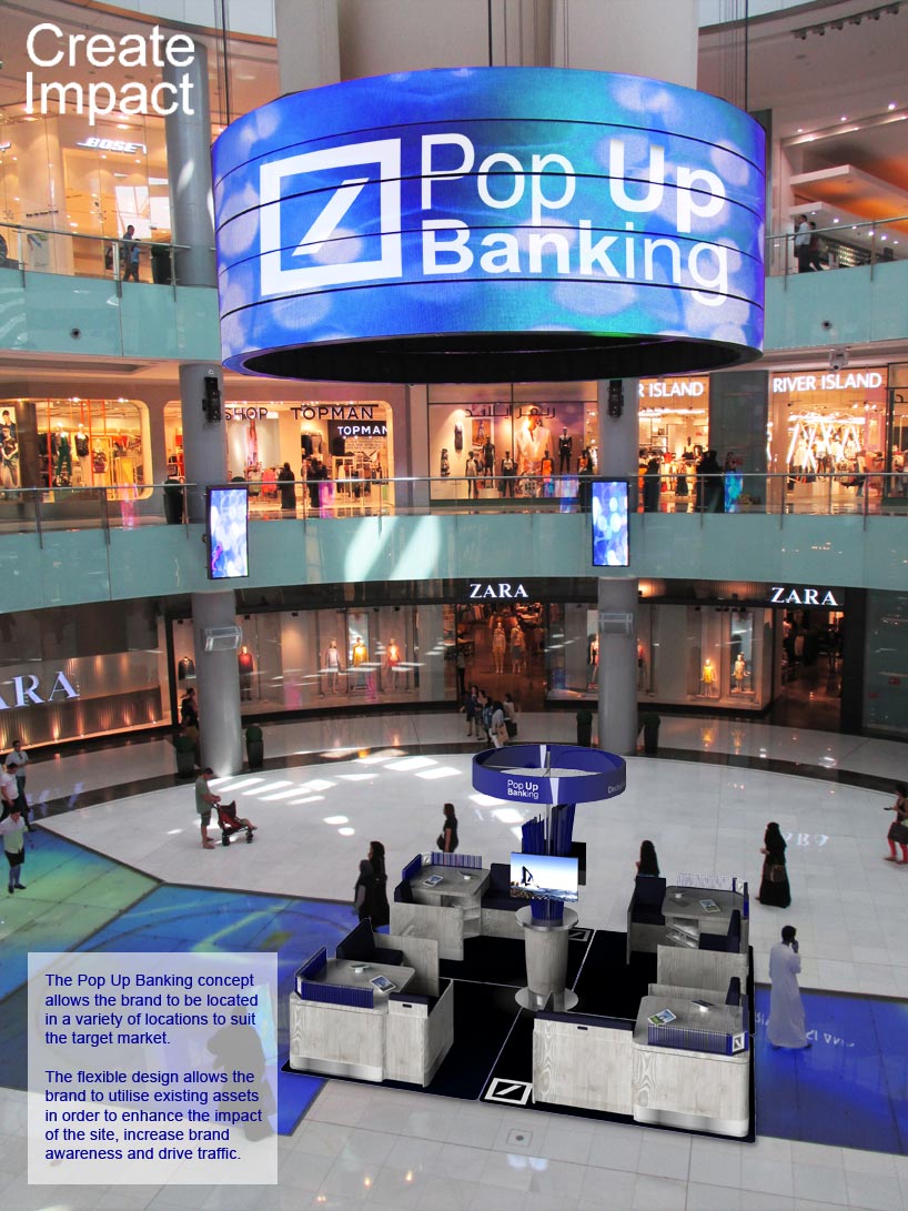 Deutsche Bank Pop Up Banking | designboom.com