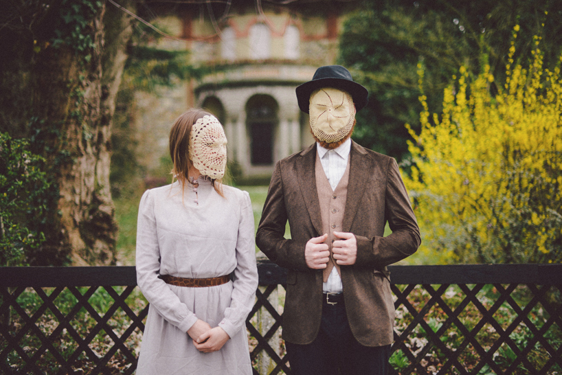 francesca lombardi giacomo favilla doily masks portraits