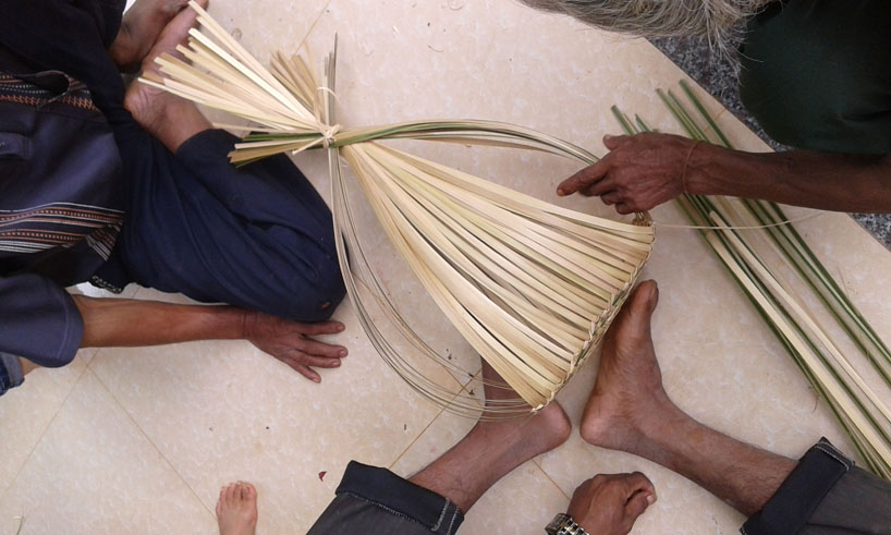 form studio presents pako, a hand-woven bicycle bag made in vietnam