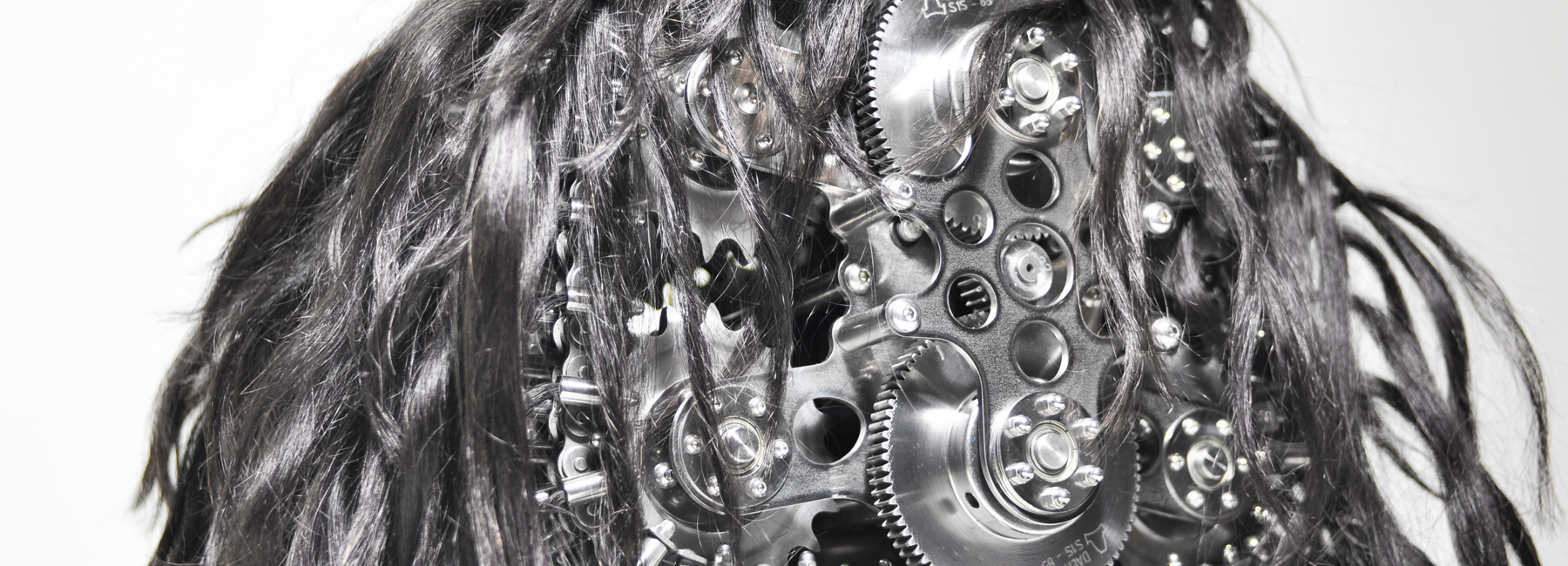 kinetic machine with hair caught in it explores the chaos and anxiety ...