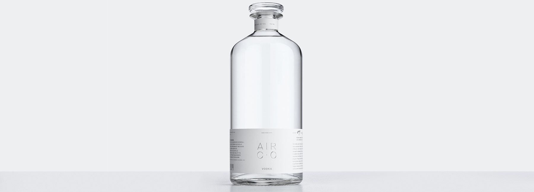 air co. vodka by joe doucet x partners is a carbon-negative alcohol brand
