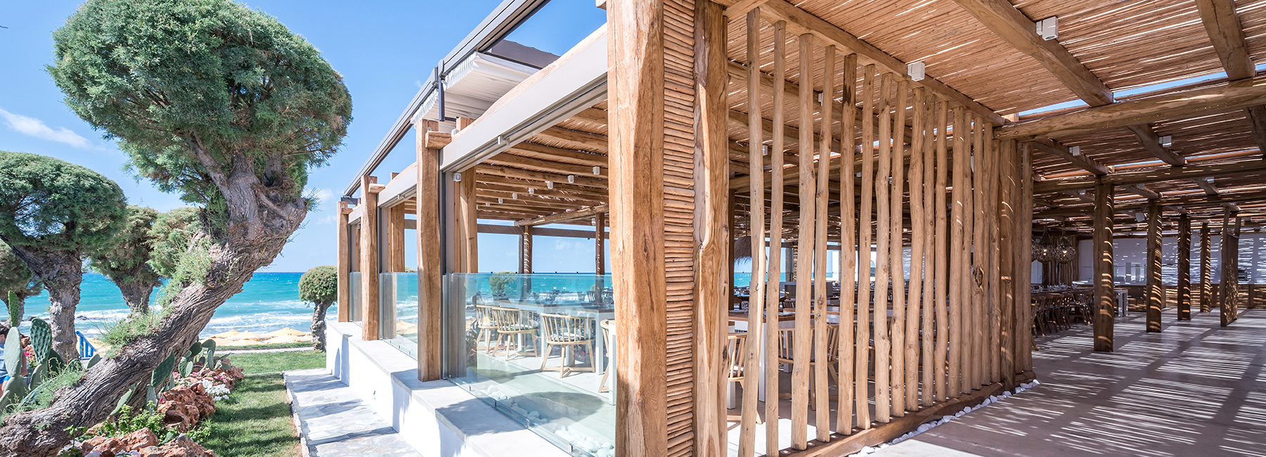 elastic architects highlights aegean sea in rinela beach resort restoration