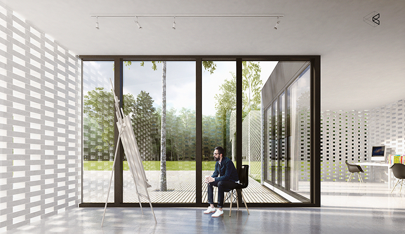 JGCH architecture breaks courtyard typology in long island home