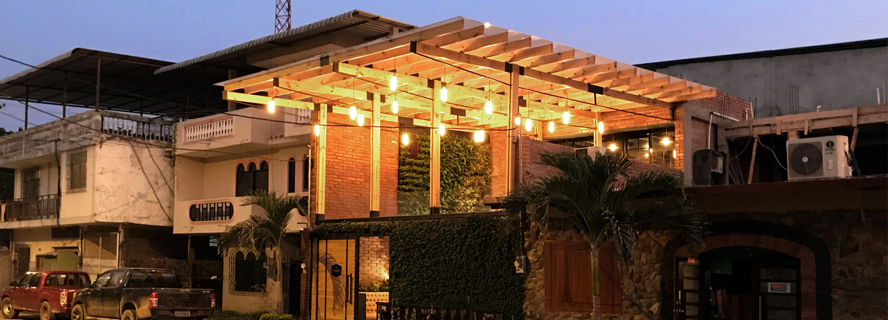 red brick and vertical gardens define 'canteria' restaurant design in ...