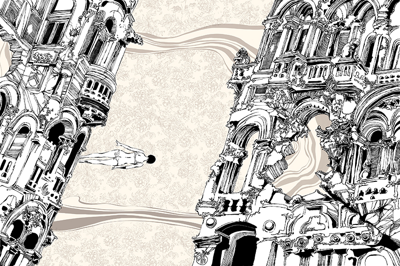 valentina by guido crepax transformed into life-size wallpaper by ...