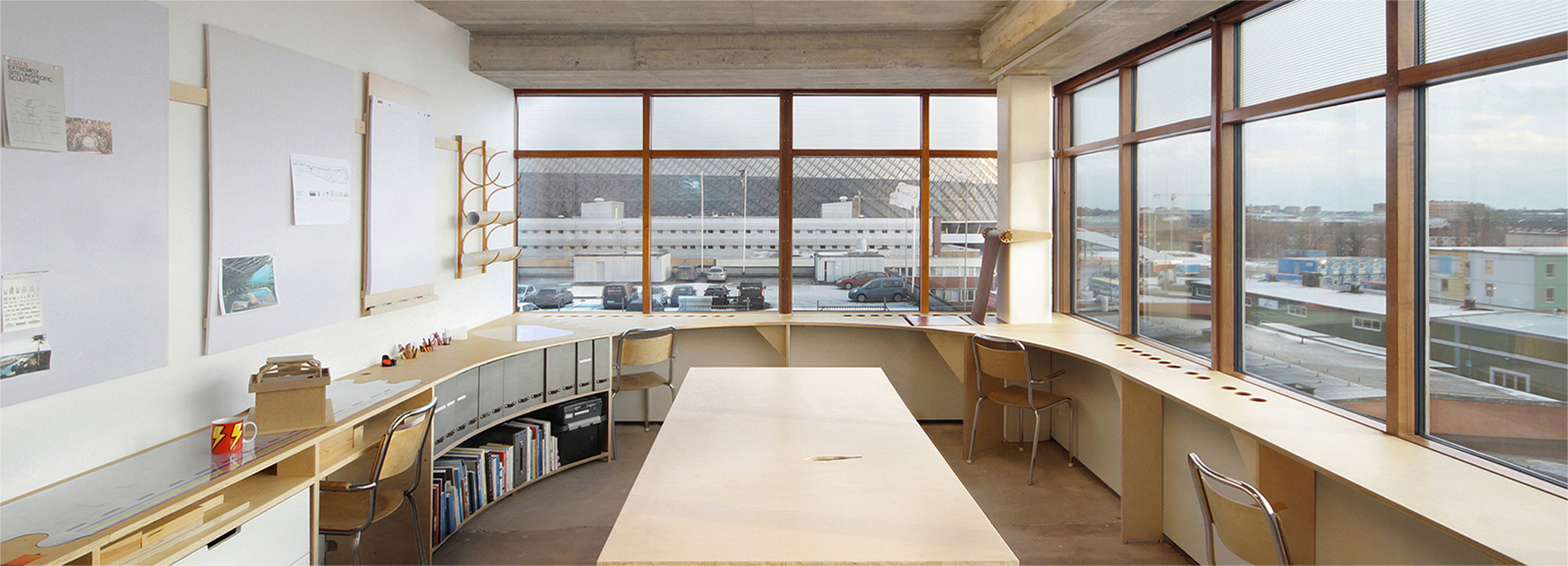 anders berensson architects designs an oval office cut out of wood