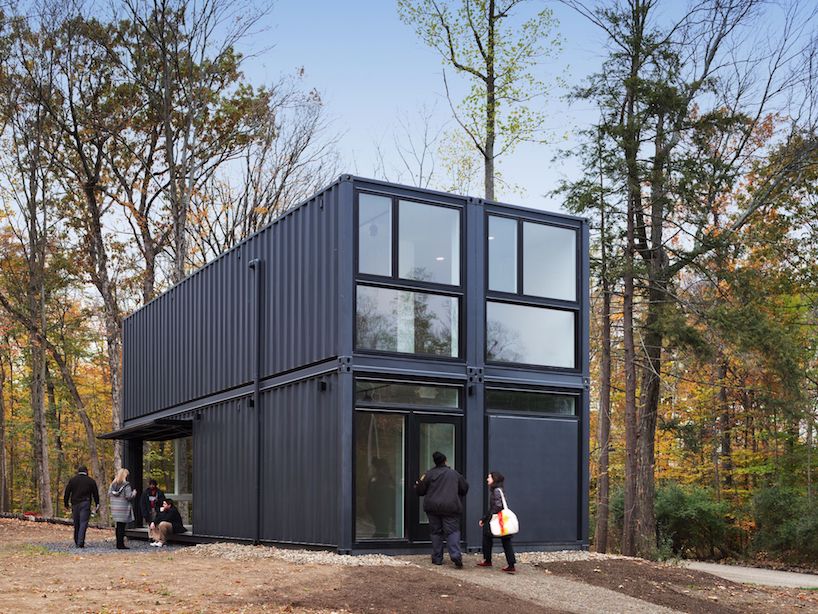 MB architecture sets a prefabricated container in bard college, new york