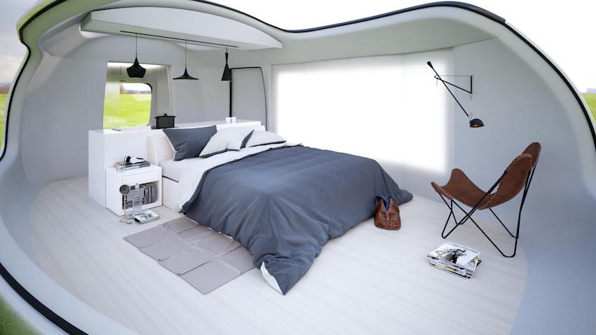 luxury camping pod concept influenced by THE NEW MINI COUNTRYMAN F60