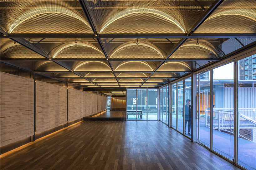 black box gym by epos architects is defined by metal + glass