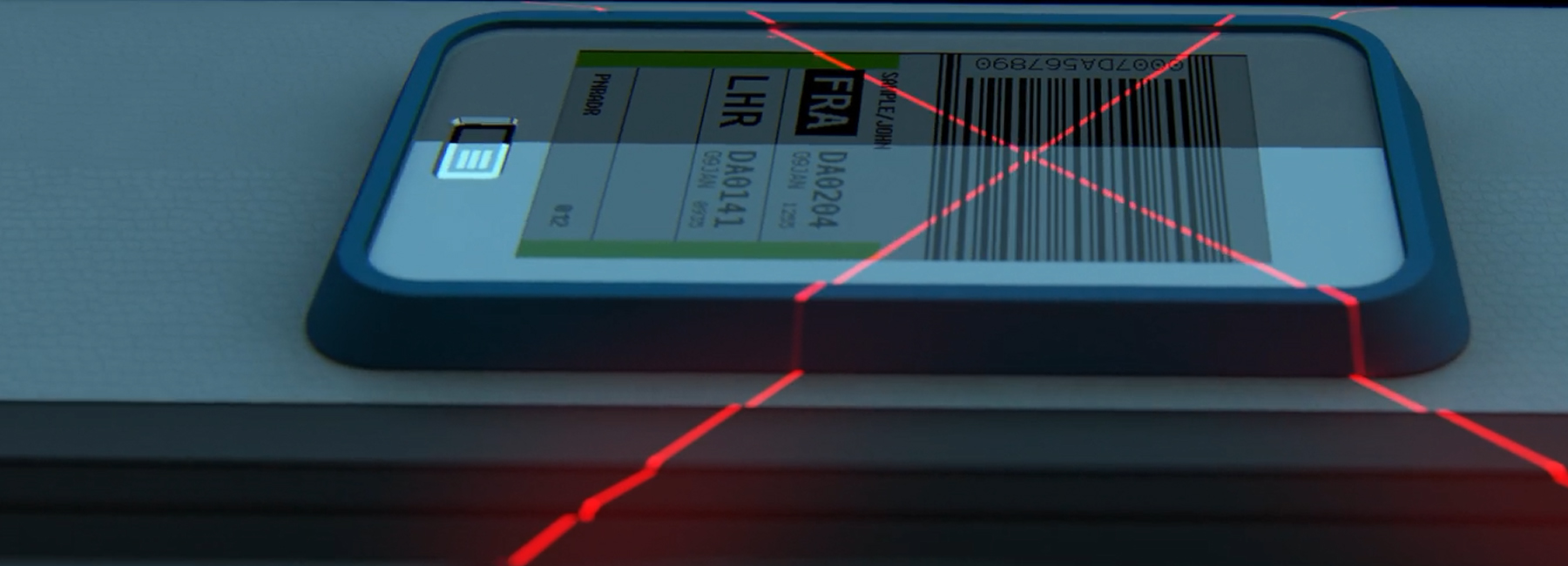 electronic bagtag lets you check in your luggage online