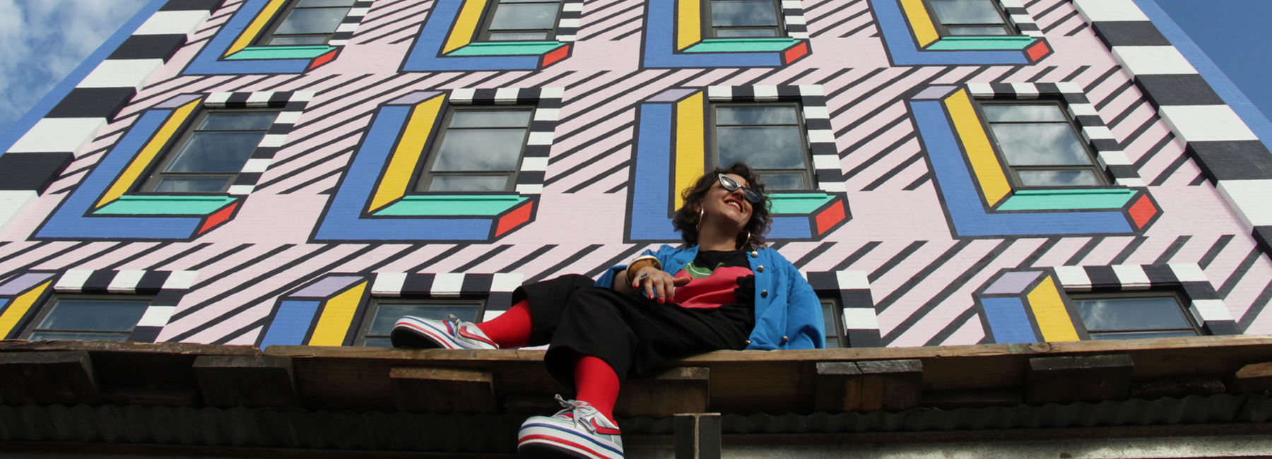walalaland, a documentary about camille walala's mural in industry city