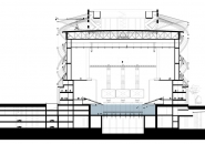 stufish's han show theater in wuhan conceived as a red paper lantern