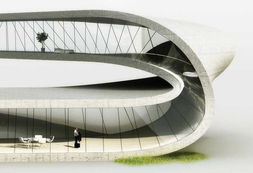 3D printed mobius strip home by universe architecture