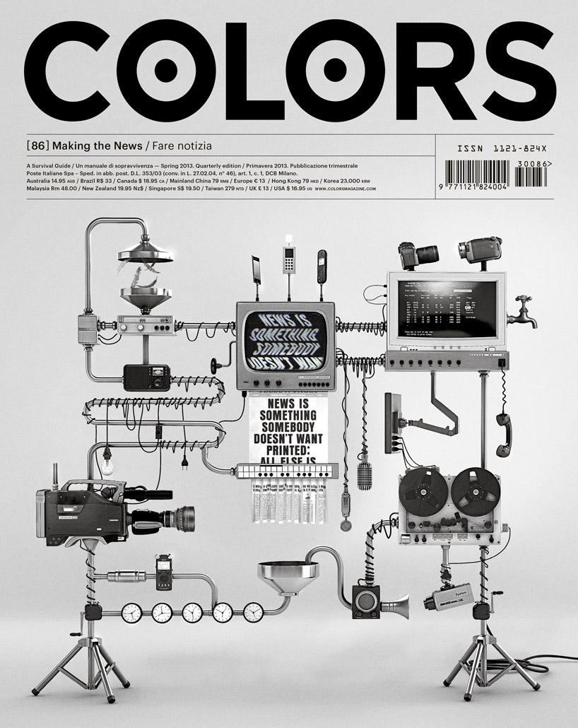 fabrica: the news machine for COLORS magazine