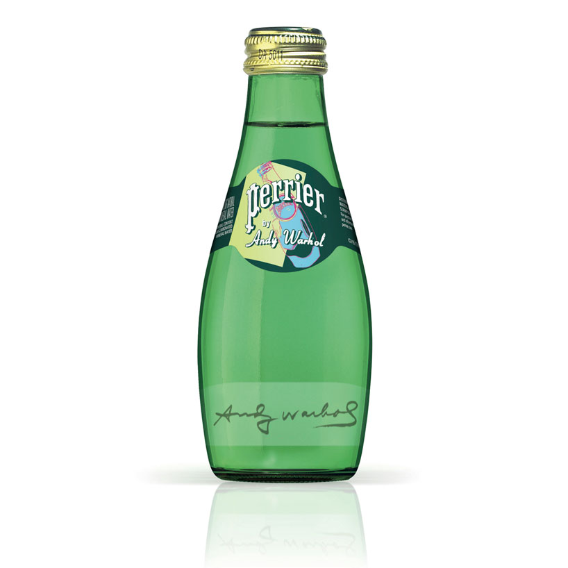 perrier limited edition bottles feature art of andy warhol