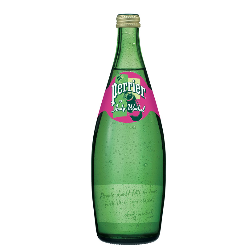 perrier limited edition bottles feature art of andy warhol