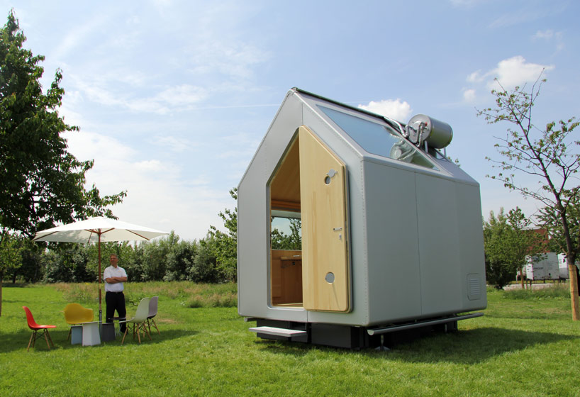 renzo piano's micro-home 'diogene' installed on vitra campus