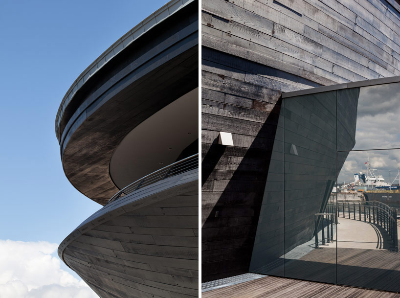 wilkinson eyre architects' mary rose museum evokes ship form