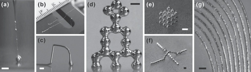 3D printing free standing liquid metal microstructures 3D printing free standing liquid metal microstructures