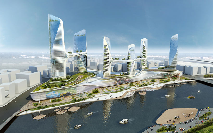 UNStudio to build up the tongzhou waterfront with CBD complex