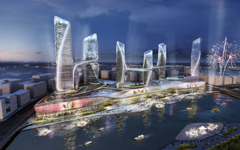 UNStudio to build up the tongzhou waterfront with CBD complex