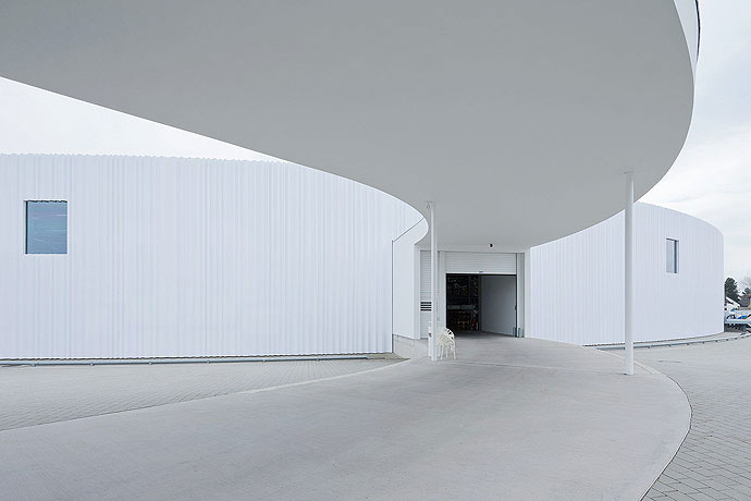 SANAA: vitra campus factory photography by iwan baan