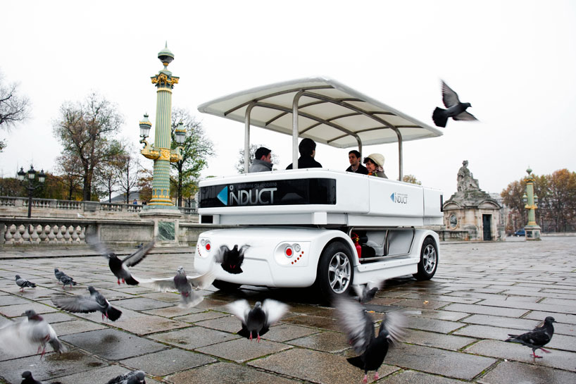 navia robotic self-driving electric shuttle car by induct
